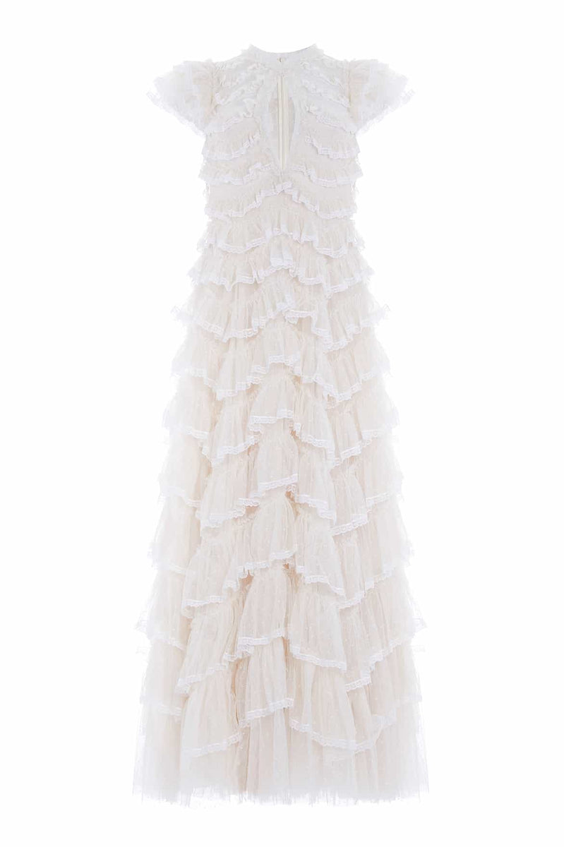 Libby Lace Gown – Champagne | Needle & Thread