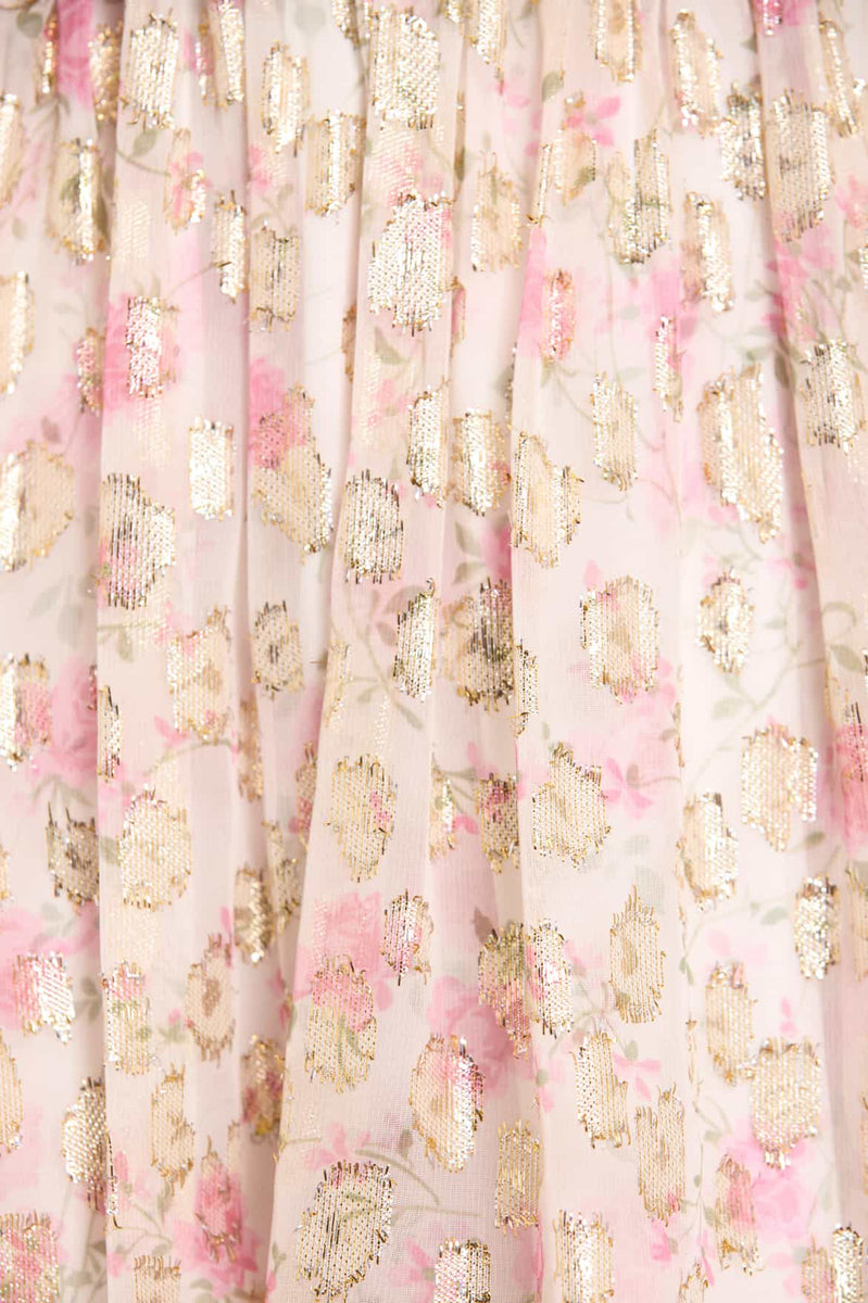 Rose Ditsy Lurex Tie Top – Multi | Needle & Thread