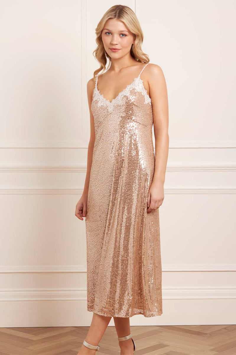 Coco Cami Ballerina Dress – Beige | Needle & Thread