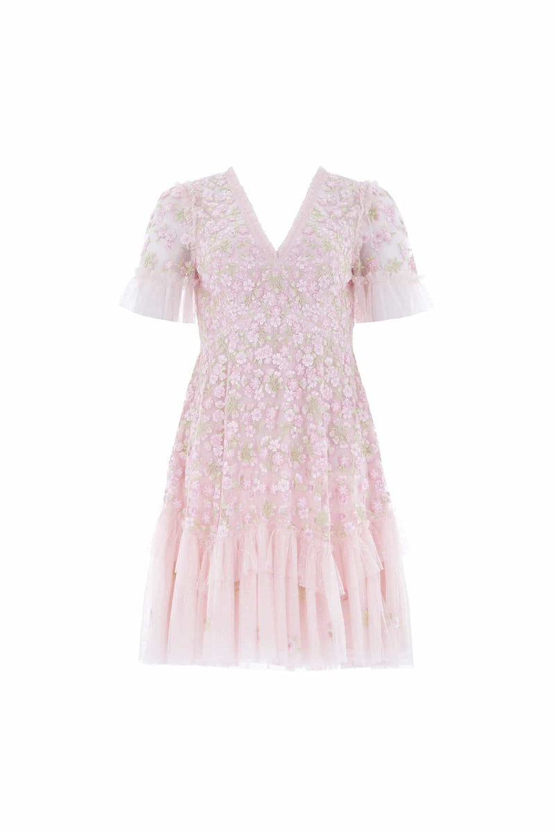 Evening Primrose Micro Mini Dress – Pink | Needle & Thread