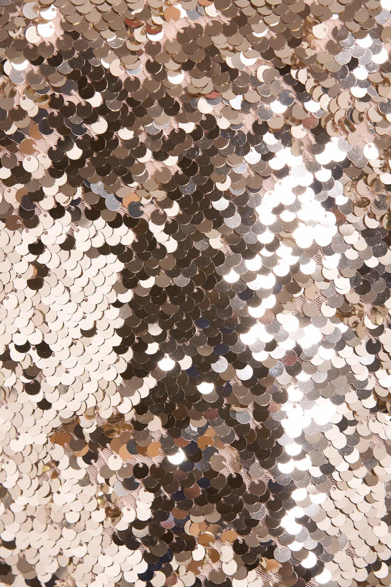 Evie Off-Shoulder Micro Mini Dress – Silver | Needle & Thread